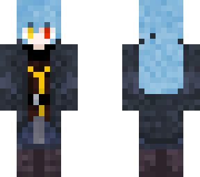 Rimuru Tempest (remake of someone skin) slim | Minecraft Skin