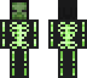 Zombie wearing X-Ray Skeleton | Minecraft Skin