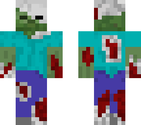 bloody skeleton/zombie | Minecraft Skin
