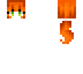 Female HB - Flame Ginger Ponytail | Minecraft Skin