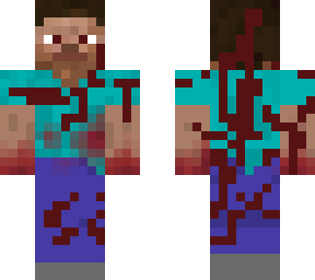 blood steve | Minecraft Skins
