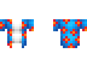 Shirt - Open Ocean Blue Tshirt w/ Flowers | Minecraft Skin