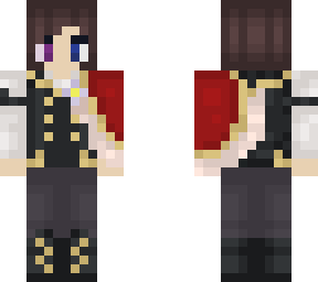 Royalty Skin wicth removable half-cape | Minecraft Skin