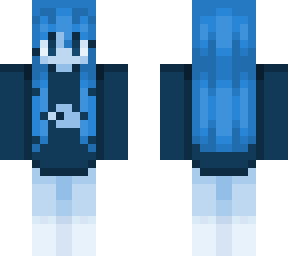 Cute blue girl | Minecraft Skin