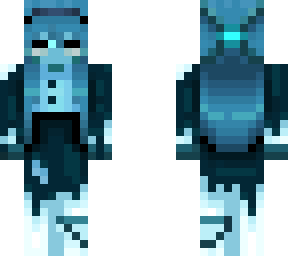 Frozen ice zombie girl | Minecraft Skin