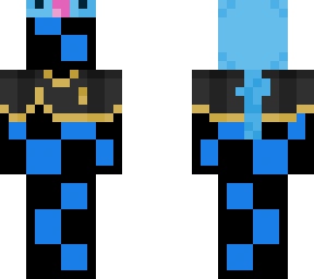 checkered blue neon, special effects, wooper hat and black clover bulls ...