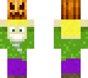 Pumpkin Blockhead TyphoonTwister | Minecraft Skin