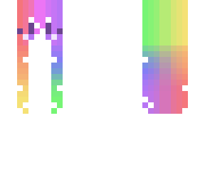rainbow hair | Minecraft Skins