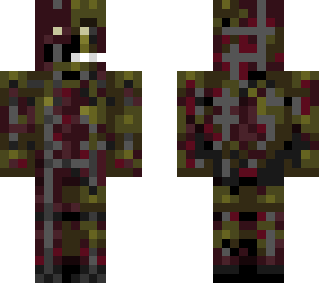 Badly Damaged SpringTrap | Minecraft Skin