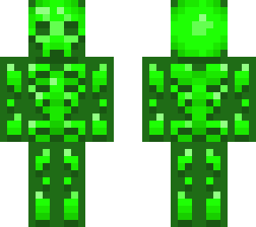 Slime skeleton | Minecraft Skin