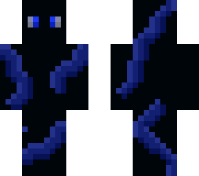 Black and Blue Demon | Minecraft Skin