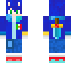 sonic human | Minecraft Skins