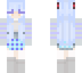 Light blue Girl | Minecraft Skin