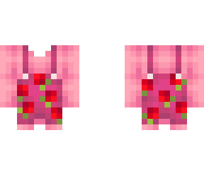 OB - Pink & Red Berry Overall Outfit | Minecraft Skin