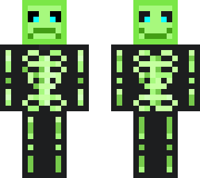 slime skeleton | Minecraft Skin