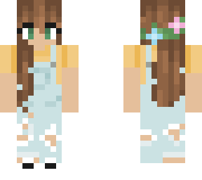 Cute overalls girl | Minecraft Skin