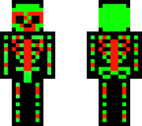 green skeleton | Minecraft Skin