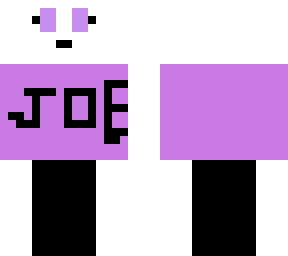 Snoopy in a purple hoodie aand glasses | Minecraft Skin
