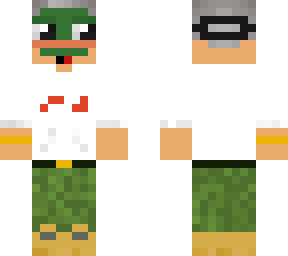 masked as pog pepe | Minecraft Skin