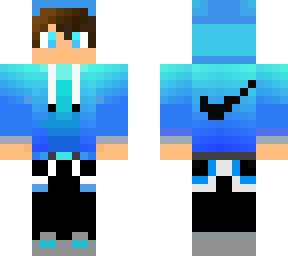 blue hoodie | Minecraft Skin