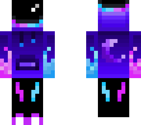 Blue-Purple astronaut | Minecraft Skin
