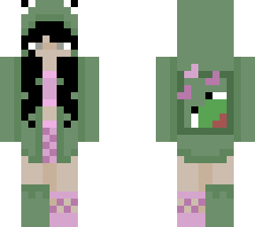 Cute Froggy Girl! | Minecraft Skin