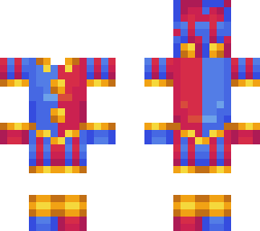 Pomni outfit base | Classic | Minecraft Skin