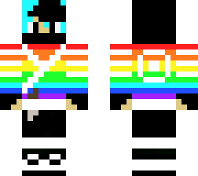 rainbow gamer | Minecraft Skins