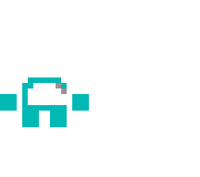 Cyan Crewmate | Minecraft Skin