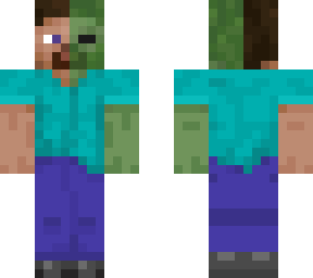 half zombie | Minecraft Skins