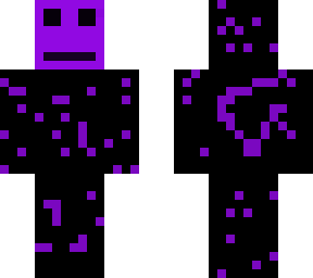 Obsidian man | Minecraft Skin