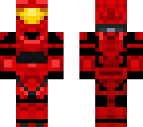 Red Spartan HALO | Minecraft Skin
