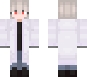 wight ina lab coat | Minecraft Skin