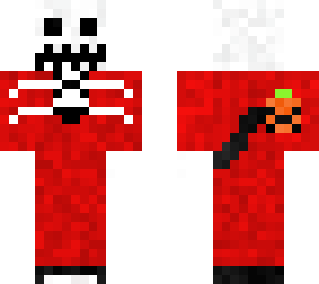 jack skellington red suit | Minecraft Skin