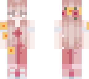 Sakura pink overalls | Minecraft Skin