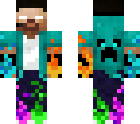 Minecraft Herobrine Skin Template