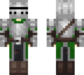 Green Knight (lighter armor version) | Minecraft Skin