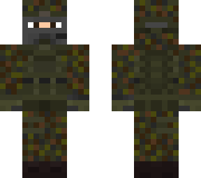 Latvian flecktarn skin with balaclava | Minecraft Skin