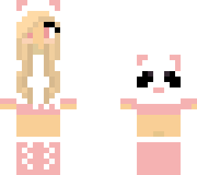 Pink Panda Girl | Minecraft Skin