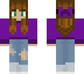 dark purple girl | Minecraft Skin