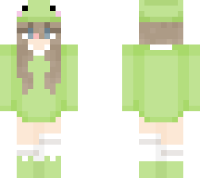 frog cute girl | Minecraft Skin