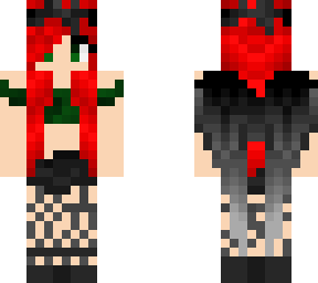 Red head forest elf Goddess | Minecraft Skin
