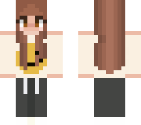 Cute girl! (Brown hair) | Minecraft Skin