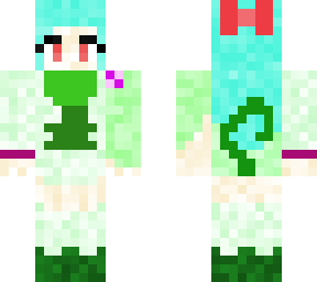 flora girl (inspired by floragato) | Minecraft Skin