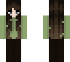basic green jumper girl | Minecraft Skin