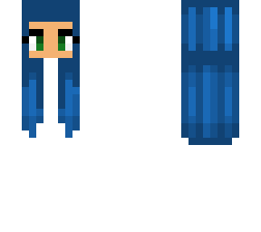 blue hair base | Minecraft Skin