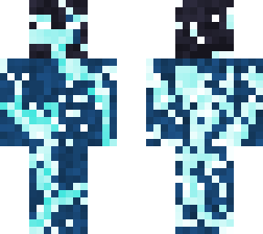 Blue lightning | Minecraft Skin