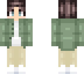 Boy with a green jacket | Minecraft Skin