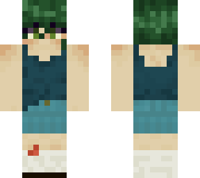 Green hair | Minecraft Skin