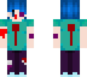 tw, blood + bruises! // half a heart // persona | Minecraft Skin